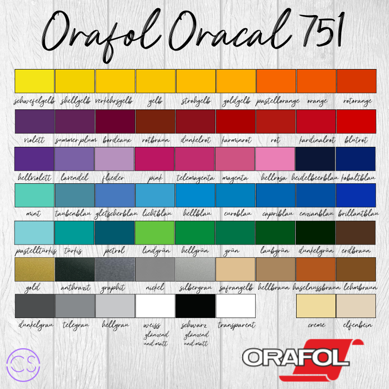 CreaSteinmetz - Oracal 751 DIN A4 (21x30cm)