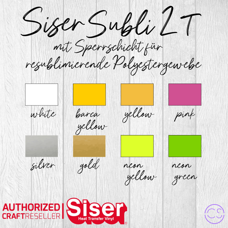 CreaSteinmetz - Siser Subli LT Flexfolie 21x30cm